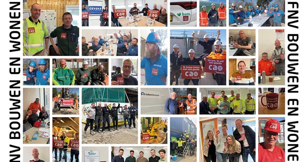 We gaan 31 maart weer aan tafel over de cao Bouw en Infra. - FNV