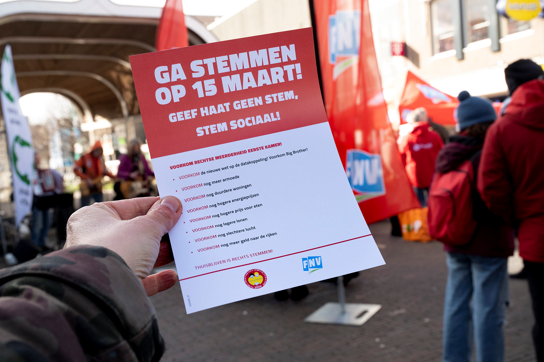 Terugblik manifestatie ‘Ga stemmen’ in Zaandam - FNV