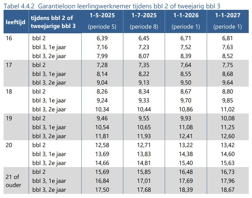 Salarisschalen Bouw en Infra 2025 - FNV