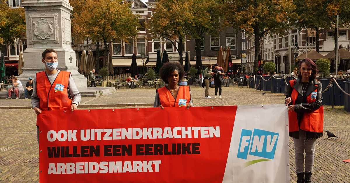 FNV Flex voert actie voor beter loon en meer waardering van uitzendkrachten - FNV