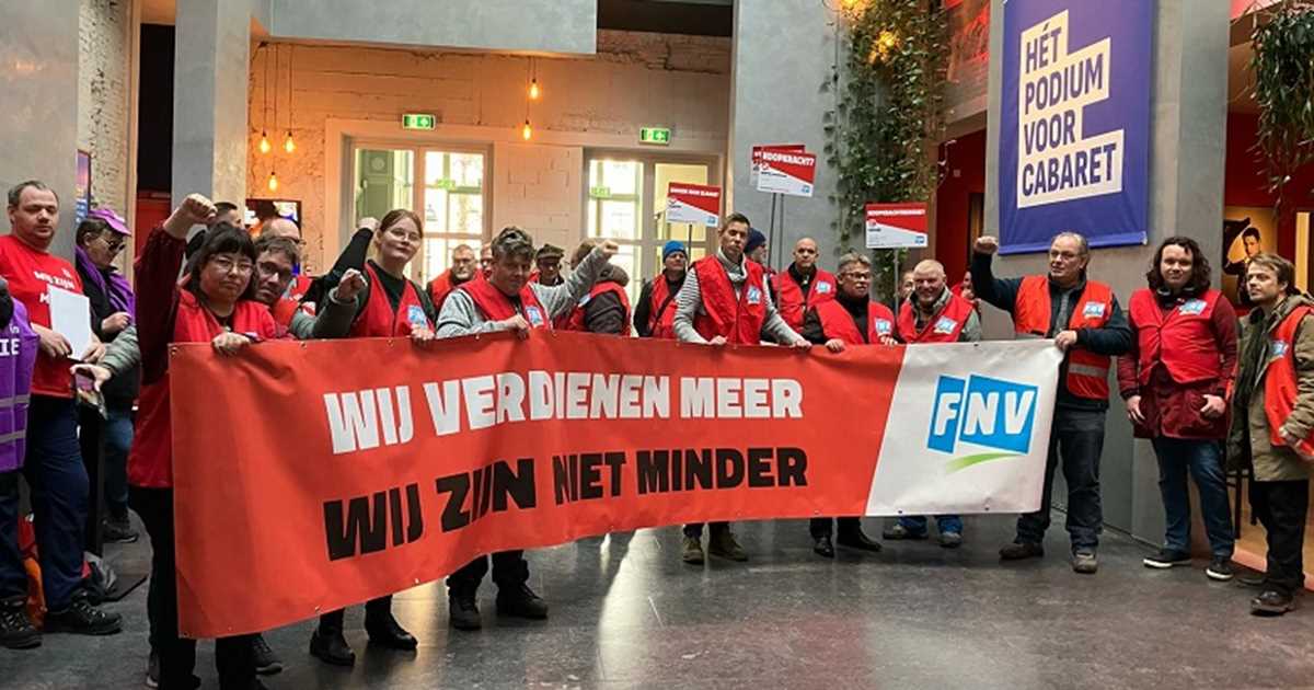 FNV-leden in actie voor eerlijke lonen en een goede cao Aan de slag - FNV