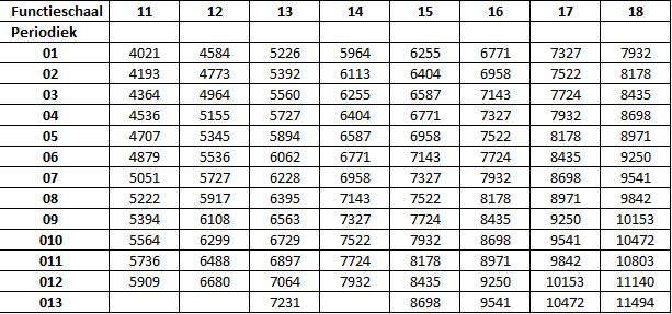 Salarisschalen Mbo 2024 - FNV